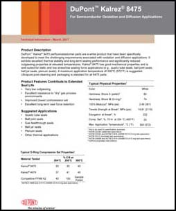 Kalrez Data Sheets and Literature - Daemar Inc