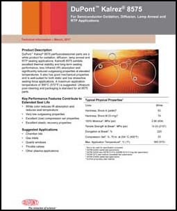 Kalrez Data Sheets and Literature - Daemar Inc
