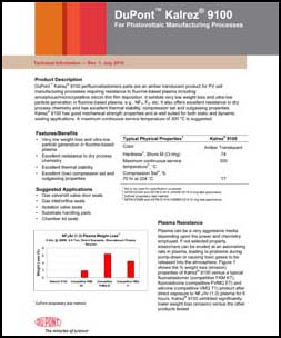 Kalrez Data Sheets and Literature - Daemar Inc