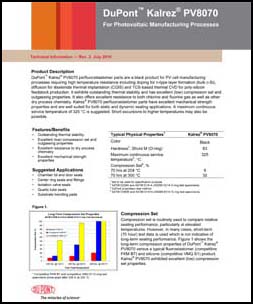 Kalrez Data Sheets and Literature - Daemar Inc