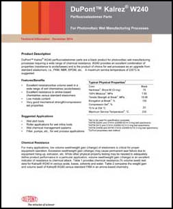 Kalrez Data Sheets and Literature - Daemar Inc